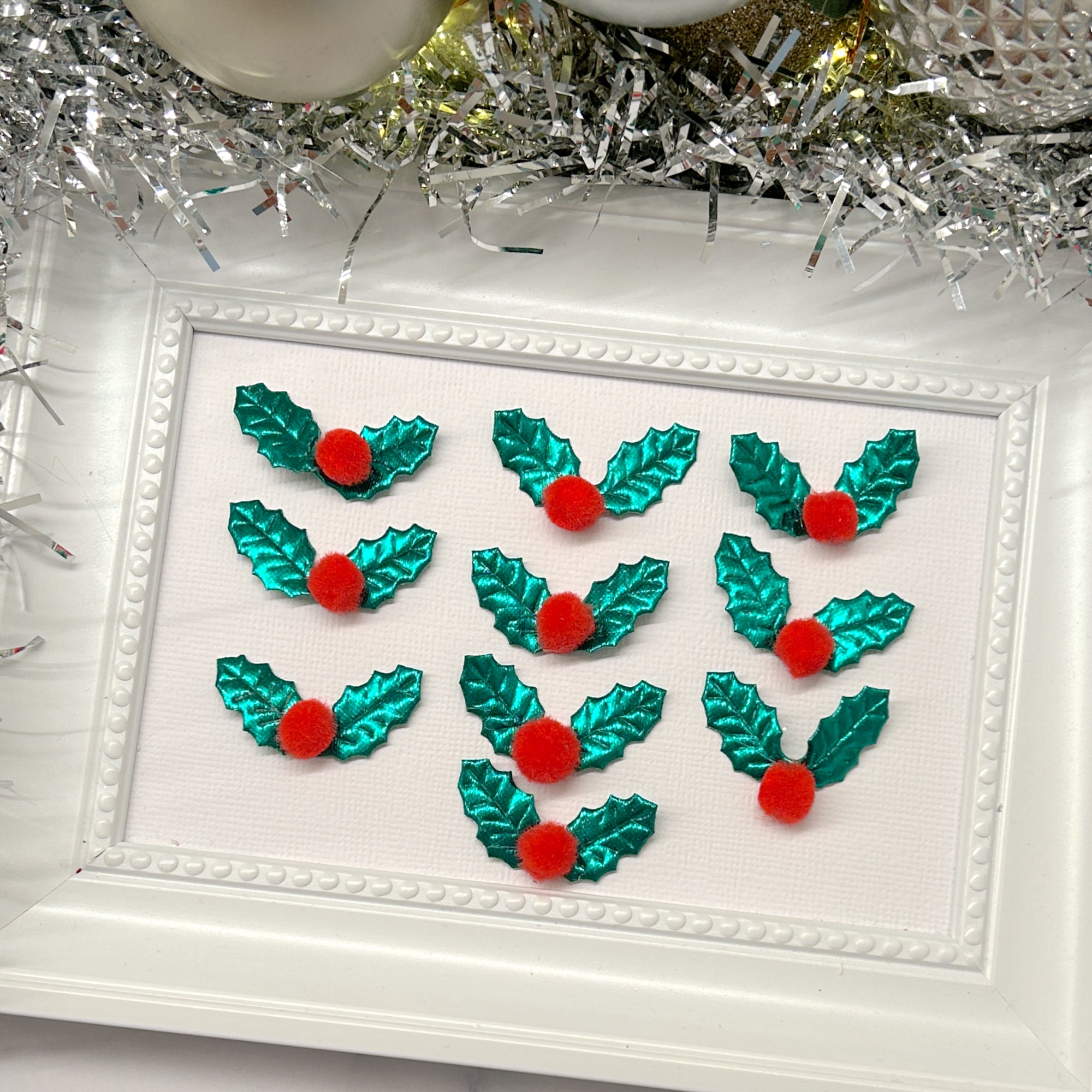 Christmas Holly Embellishments (Pack of 10) – Bow'd It - Craft Supplies