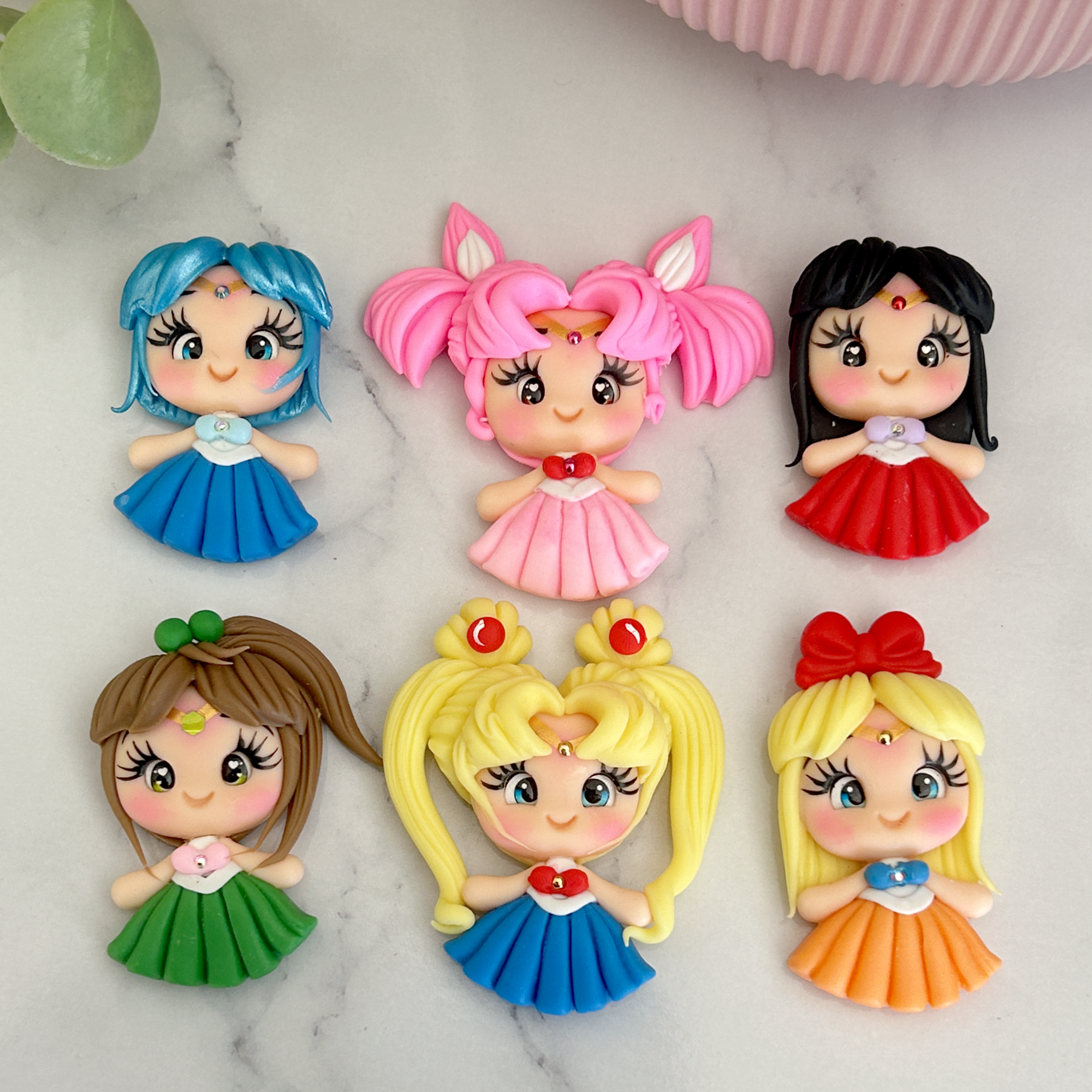 Moon Girls Clay Embellishments – Bow'd It - Craft Supplies